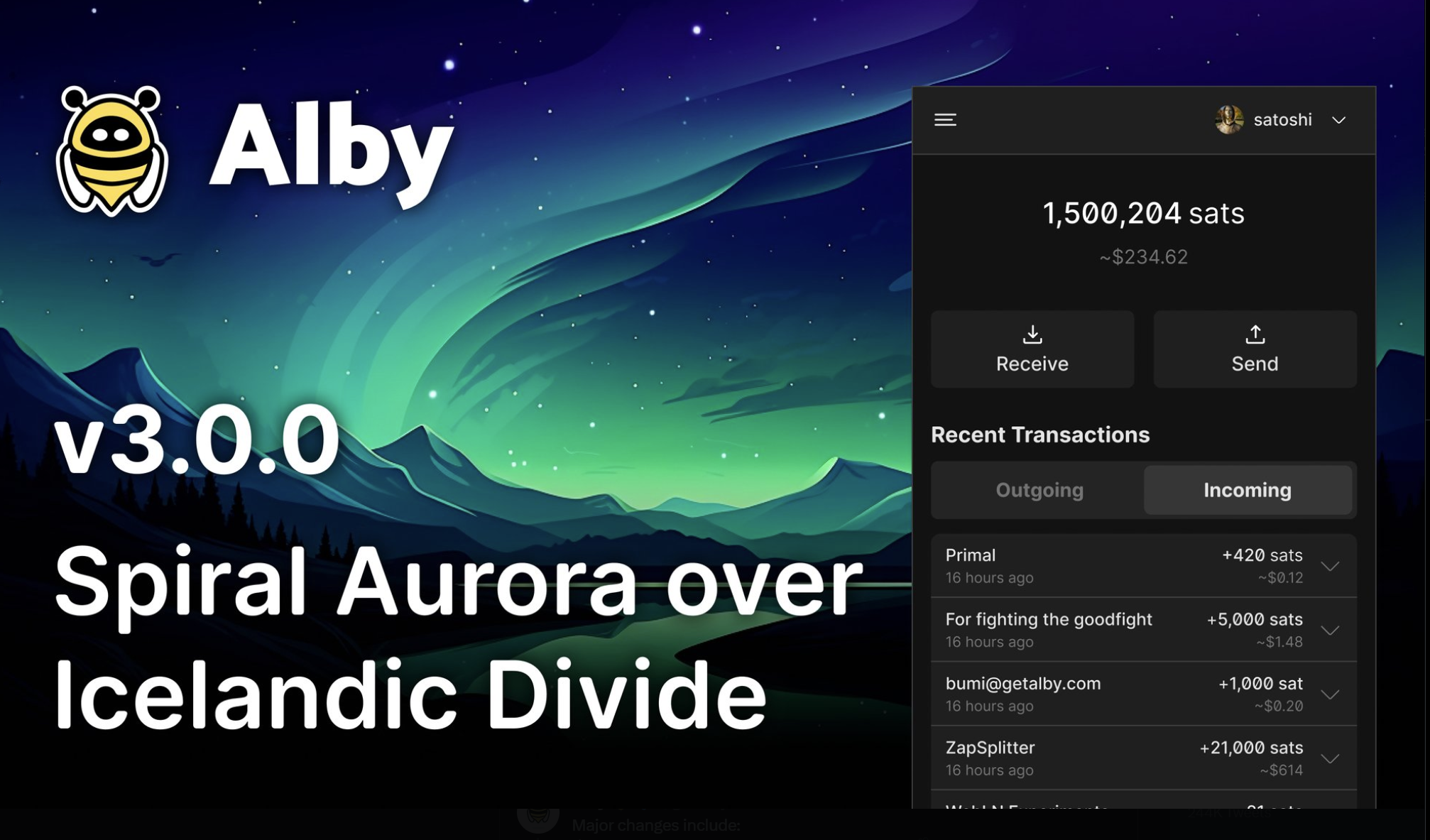 Alby Extension v3.0.0: Mnemonic Master Seed For Bitcoin, Nostr and LNURL-auth Keys